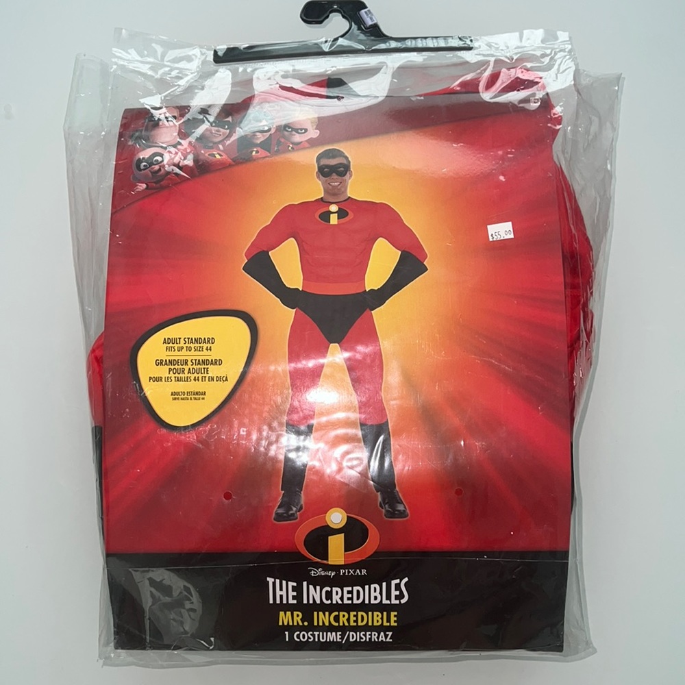 Men’s Mr. Incredibles Costume Standard Size - Gem